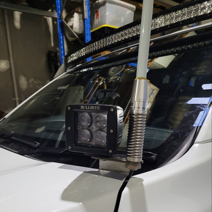 Isuzu MU-X (2021+) Bonnet Aerial and Light Bracket – MAKS Caravan Centre