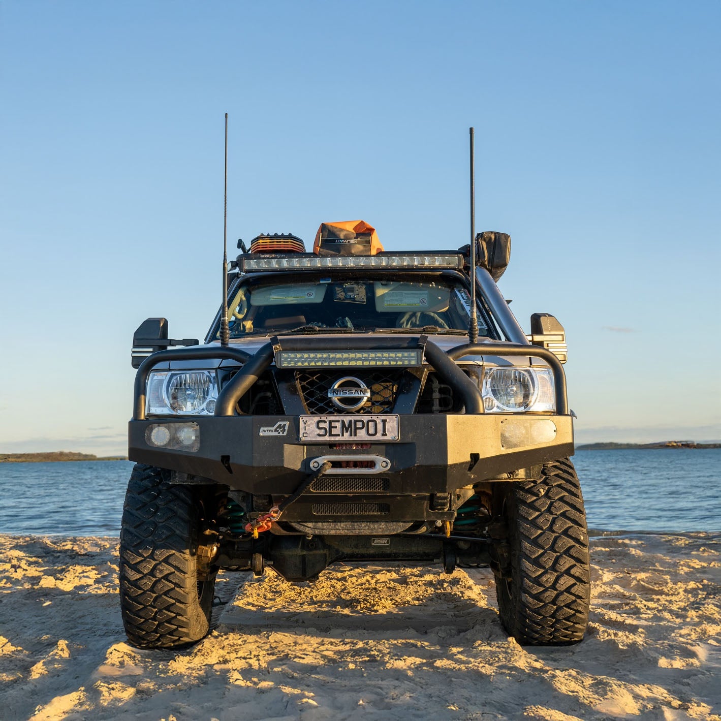 Bullseye 50" Curved Lightbar Brackets Suit GU Patrol – MAKS Caravan Centre